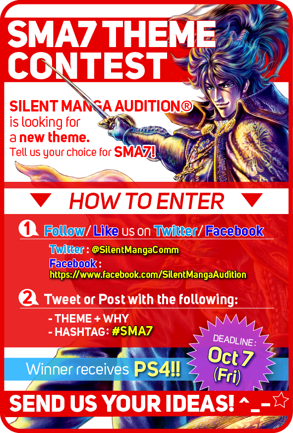 SMA7 THEME CONTEST!! – YOU #create #SMA7 – SILENT MANGA AUDITION®